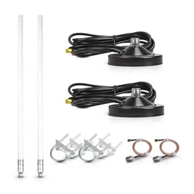 China Outdoor Fiberglass Antenna 868MHz 915MHz Lora 5.8dBi 10dBi LMR400 Cable for sale