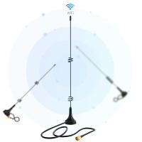 China 5G Antenna 7dBi Gain VSWR 1.5 Max Power 50W Frequency 3300-3600 4800-5000MHz Magnetic Base for sale