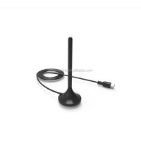 China Indoor Low Frequency Satellite TV Antenna 434-858MHz 5dBi Digital TV Tuner with Magnetic Base for sale