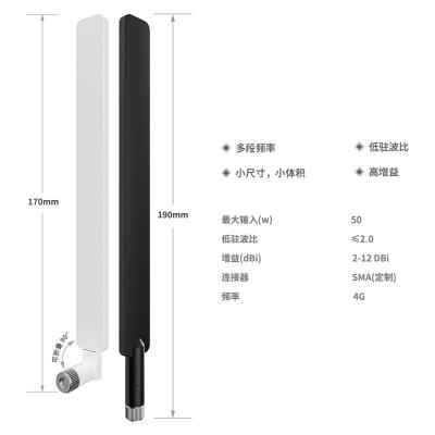 China 12dBi 4G 5G 2.4G 5.8G Rubber Router Antenna 50W TPEE Outdoor Indoor Duck Antenna for sale