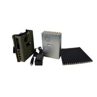 China 24V Portable Cell Phone Signal Jammer 10W-150W 45dB Gain 10-28 Antennas for sale