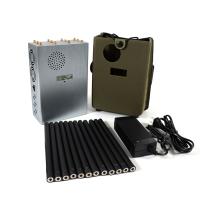 China 24V Portable Cell Phone Signal Jammer 10W-150W 45dB Gain 10-28 Antennas for sale
