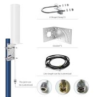 China 50W Pole Mounted 4G LTE Outdoor Omni Antenna 698-2700MHz 12dBi for sale