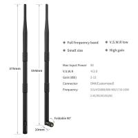 China 2400-2500MHz 5150-5850MHz 9dBi High Gain Indoor WiFi Antenna with Amplifier 50W for sale