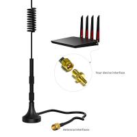 China 600-2700MHz 12dBi 4G 3G GSM Antenna TS9 Magnetic Base with 3M Cable High Gain Cellular Antenna for sale