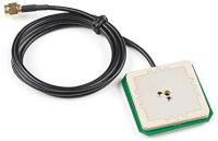 China Active GPS Ceramic Patch Antenna LNA Amplifier 28dB High Gain 25x25x8mm RHCP for sale