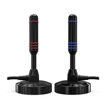 China DVB-T2 Antenna Magnetic Base 5dBi Gain 50 Ohm for Digital HD Satellite TV with RG174 Cable for sale