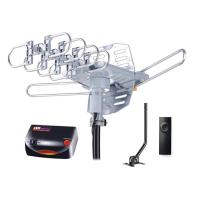 China 360 Degree Rotation VHF UHF HDTV Antenna 150 Miles Range 75 Ohm Outdoor Digital TV Rotor for sale