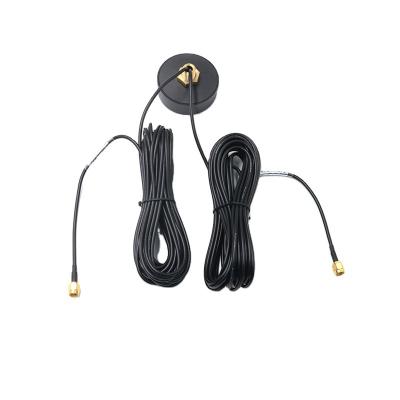 China 3m RG174 GPS GSM Combo Antenna with SMA Male Cable 1575.42MHz 900-1800MHz for sale