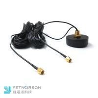 China 3m RG174 GPS GSM Combo Antenna with SMA Male Cable 1575.42MHz 900-1800MHz for sale