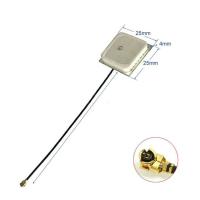 China 25*25*4mm Internal Ceramic Patch GPS Antenna with IPEX Connector for sale