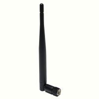 China 5dBi WiFi 6E Rubber Antenna 2.4GHz 5.8GHz 7.125GHz Black Custom Connector for sale