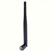 China 5dBi WiFi 6E Rubber Antenna 2.4GHz 5.8GHz 7.125GHz Black Custom Connector for sale