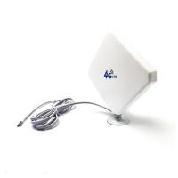 China High Gain 35dBi 4G LTE Antenna 600-2700MHz TS9 Connector for WiFi Panel 50x70x12mm for sale