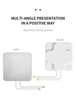 China 4G LTE Outdoor Panel Antenna 10dBi Low Profile with SMA CRC9 TS9 Connector for Router for sale