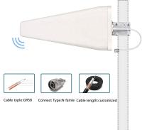 China YNX LPDA Outdoor 4G LTE Router Antenna 12dBi Gain 5M Cable Support 2G 3G 4G for sale