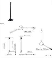 China 900-2100MHz Rubber Duck GSM 3G 4G 3dBi Antenna 50W Max Input Power Magnetic Base for sale