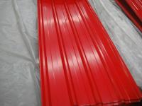 China High Strength Corrugated Steel Blue / Red Gi Roofing Sheet With Elongation 18-25% for sale