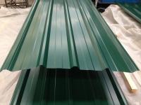 China 1000-6000mm Corrugated Color Roofing Sheet / Zero Spangle Corrugated Metal Panels for sale