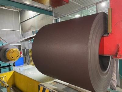 China Anti Scratch Painted Sheet Metal Coils 0.2mm-0.70mm Prepainted Matt Steel Coil for sale