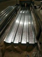 China Big Spangle Corrugated Steel Sheet 60-95HRB Surface Hardness White Color for sale