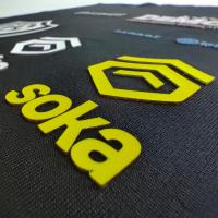 China Custom 3D Silicone Heat Transfer Labels - 160°C Heat Resistant Embossed Logo for Apparel for sale