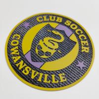 China Custom 3D Silicone Heat Transfer Patches 0.1mm-2mm Thickness with Embroidered Logo Options for sale