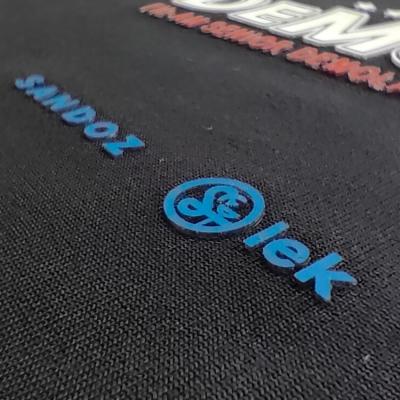 China Custom Silicone Heat Transfer Labels 0.3mm-3mm Thickness for Apparel Branding with Waterproof Finish for sale