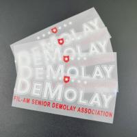 China 3D Silicone Heat Transfer Rubber Logo 0.5-2.0mm Thickness Waterproof Washable Custom Labels for sale