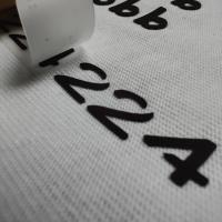 China 3D Rubber Heat Transfer Logo Stickers with 0.1cm Precision and Silicone Ink for T-Shirts for sale