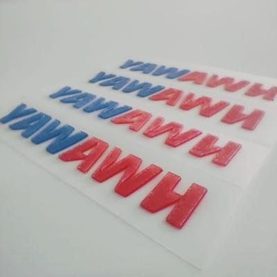 China Thick Rubber Heat Press T-Shirt Labels with 3D Embossing and Hot Melt Adhesive for Clothing and Textiles for sale