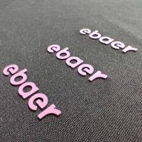 China Thick Rubber Heat Press T-Shirt Labels with 3D Embossing and Hot Melt Adhesive for Clothing and Textiles for sale