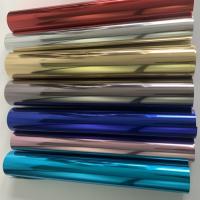 China Custom Metal Foil Heat Transfer Vinyl Labels - 20 Color Options with Mirror Finish for Garment Decoration for sale