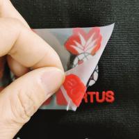 China Custom Flock Heat Transfer Logos - 4 Color Maximum, 1mm Minimum Line Thickness for Apparel Branding for sale
