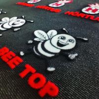 China Custom 3D Flock Heat Transfer Stickers - Soft Iron-On 2-12 Inch Size Range for Garment Customization for sale