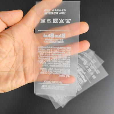 China Silver Garment Neck Label Transfers - High Stretch Clothing Care Labels for All Fabric Types for sale