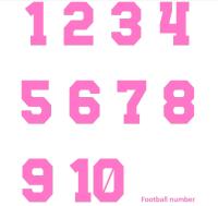 China Custom Football Heat Transfer Numbers & Letters - 4