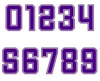 China Custom Football Heat Transfer Numbers & Letters - 4