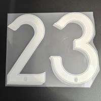 China Elastic Heat Transfer Letters and Numbers - 200% Stretch Capability with 6 Number Fonts and 4 Letter Fonts for Sportswear for sale