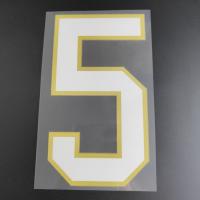 China Hot Peel Iron On Jersey Numbers 1-99 Custom Heat Transfer For Soccer Jerseys Sports Uniforms for sale