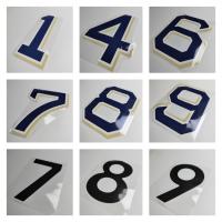 China Hot Peel Iron On Jersey Numbers 1-99 Custom Heat Transfer For Soccer Jerseys Sports Uniforms for sale