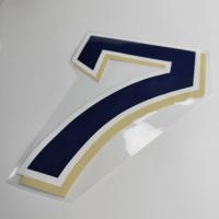 China Custom Heat Press Football Shirt Names & Numbers - 100+ Fonts, 1-2 Day Delivery, No Minimum Order for sale
