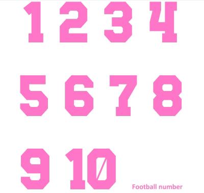 China Custom Heat Transfer Letters and Numbers for Clubs - Digital Printed Precut Stickers with Full Size and Color Customization for sale