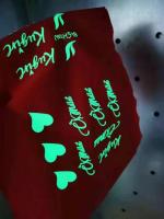 China Custom Glow in the Dark Heat Transfer Logos - 160±10 Micron Thickness, Unlimited Colors for Clothing for sale