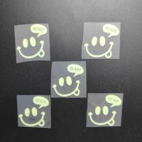 China Custom Glow in the Dark Heat Transfer Stickers - Eco Friendly Green Material for Cotton & Polyester Fabric Applications for sale