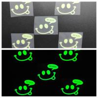 China Fluorescent Glow-in-the-Dark Logo Stickers for Bags - 720 DPI Print Quality with RP37 Adhesive for sale