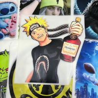 China Custom DTF Heat Transfer Labels for Clothing Bags 140-160C Iron On PET Film for sale