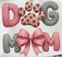 China DTF Crochet Crazy Transfer Faux Fur Texture Heat Press Film for Fabric Custom Design for sale