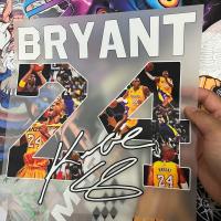 China Wholesale Custom Kobe Bryant 24 DTF Heat Transfer Stickers Machine Washable 130-150C Application for sale