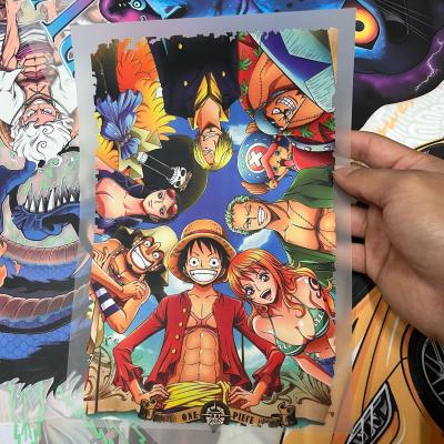China One Piece Circle Poster DTF Sticker Custom Logo Vinyl Film Heat Transfer 150°C Iron On for Clothes for sale